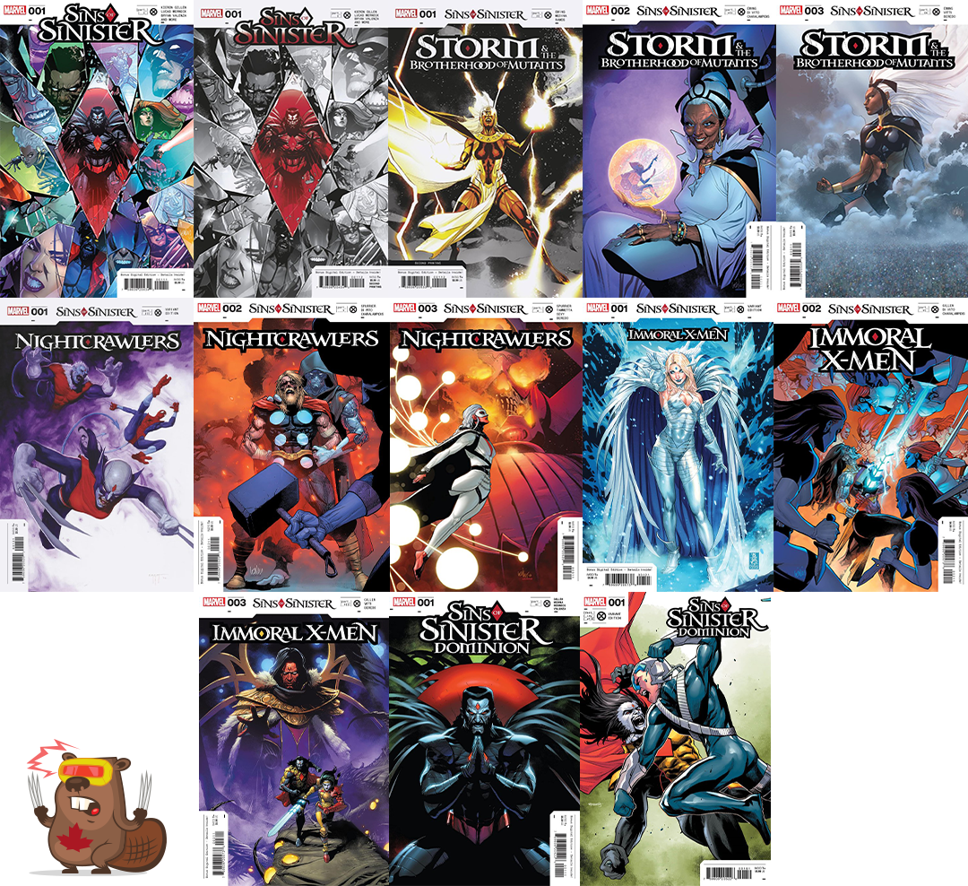 Sins of Sinister Set| Mutant Beaver Comics